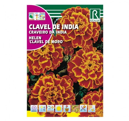 Clavel de India Petite Orange Doble - Semillas Ornamentales